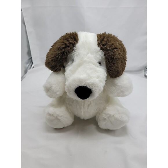 Unbranded | Toys | Sitting Dog Hand Puppet 1 Tall White With Brown Ears ...